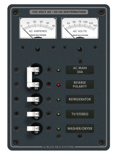 Blue Sea Systems AC Main Panel 8409