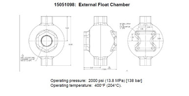 Murphy LS200 Series External Float Chamber 15051098