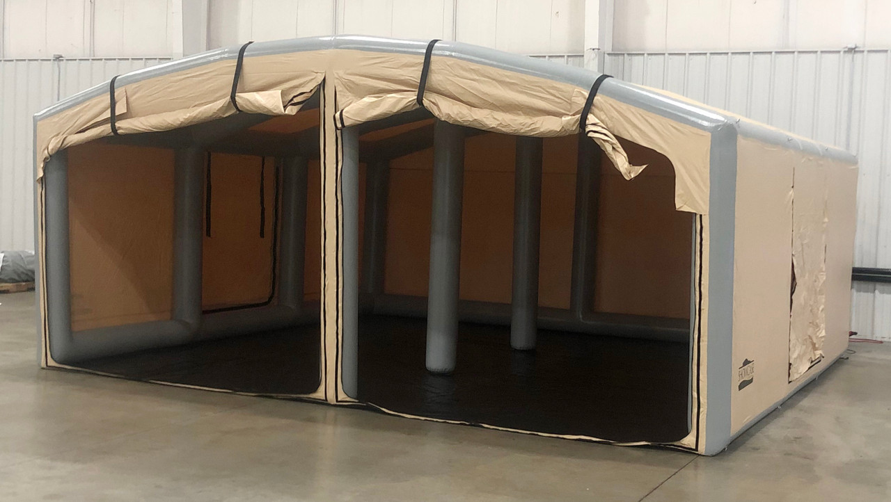 20' Arch Roof 10' High DOUBLE Outdoor Showcase (20x22x7' with 10' Arch ...