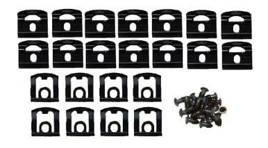 Rear window trim clip/screw kit - 68 C-Body 2dr hardtop WITH vinyl top