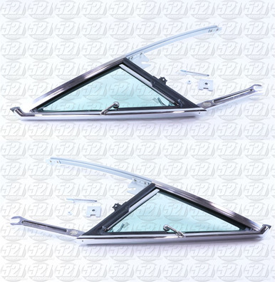 68-70 B-Body Vent Window Assembly (LH and RH) with Tinted Glass