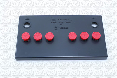 Larger Group 27 Battery Cover with Red Caps for 66-74 Mopars.