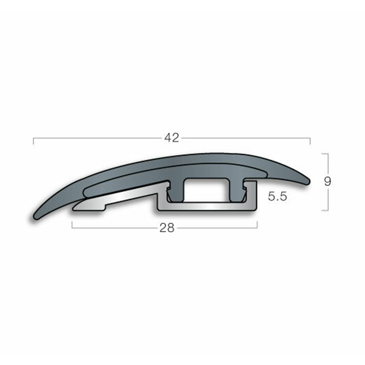 Gradus PVC-u Clip Top RT42 Top AFT28 Base | Floormart