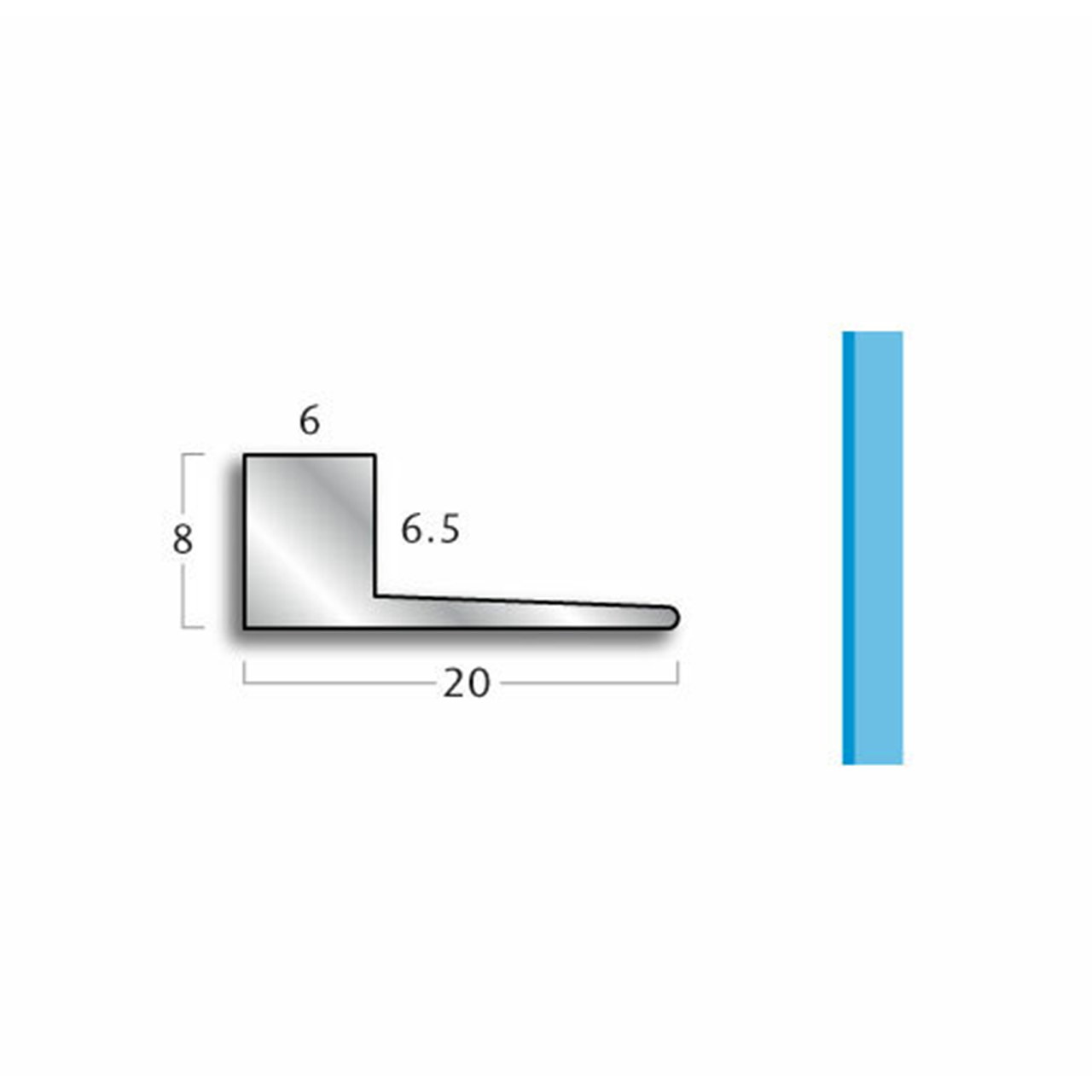 Gradus TA8 Aluminium Edge Trim 3 Metre | Floormart