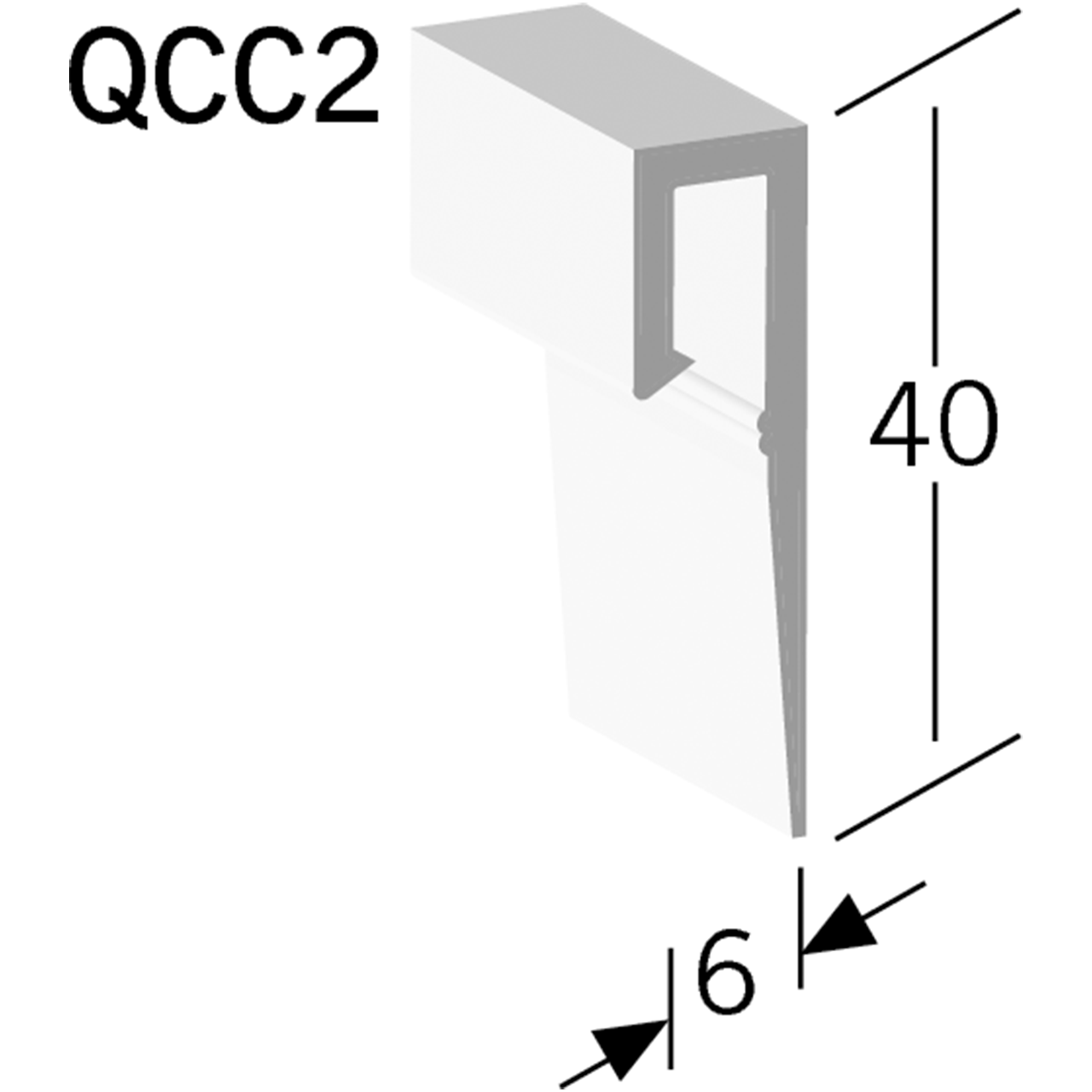 Quantum PVC Capping Strip QCC2 | Floormart.co.uk