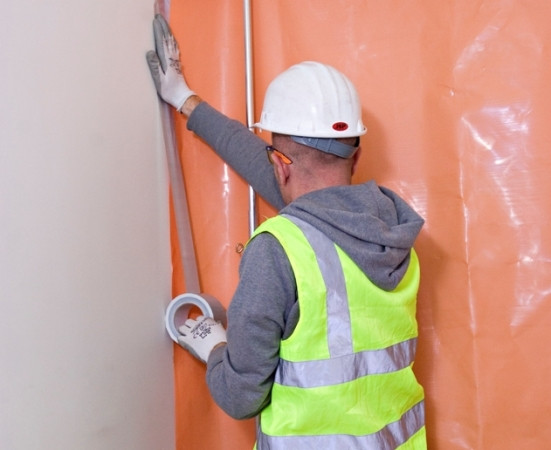 Florprotec orange flame retardant polythene Heavy Duty | Floormart