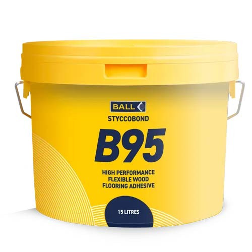 F Ball Styccobond B95 High Performance, Flexible Wood Flooring Adhesive