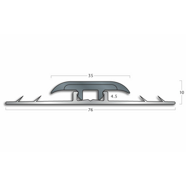 Gradus TT35 DFT80 Clip Top Transition 2.5m | Floor Trim