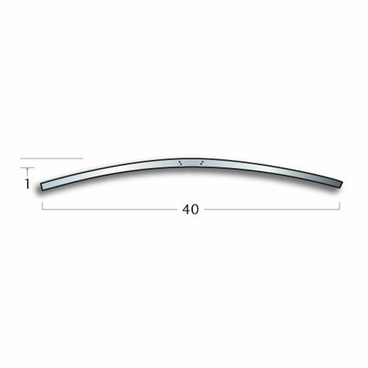 Gradus SCSP454 Cover Strip Polished Stainless Steel 2.7m | Floormart