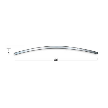 Gradus SCS454SF8 Cover Strip Polished Stainless Steel 2.7m | Floormart