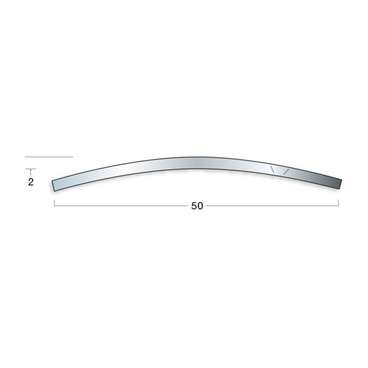 Gradus SCS475SF8G Cover Strip Brushed Stainless Steel 2.7m | Floormart