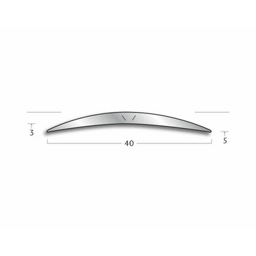 Gradus ACS462F3 Cover Strip Aluminium 2.70m | Floormart