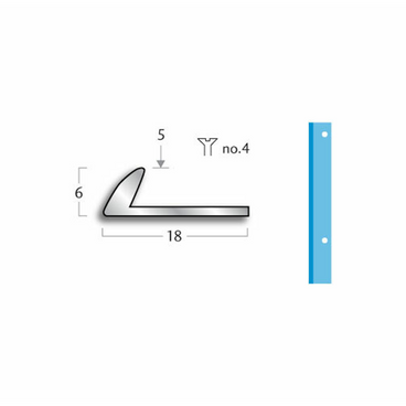 Gradus ET359 | Aluminium Finishing Trim 2.5m | Flooring Trim