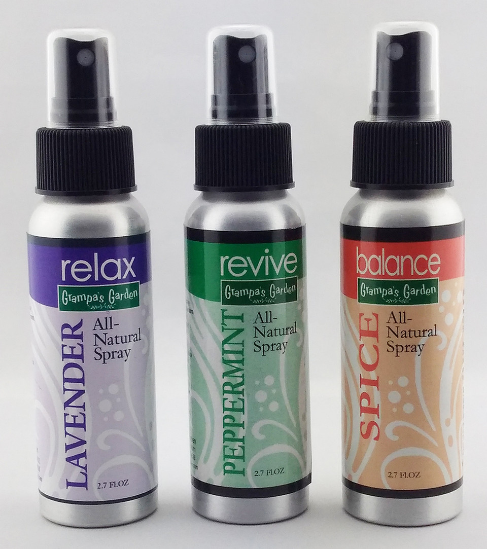 All Natural Spray Deodorants (Set of 3) | Grampa's Garden