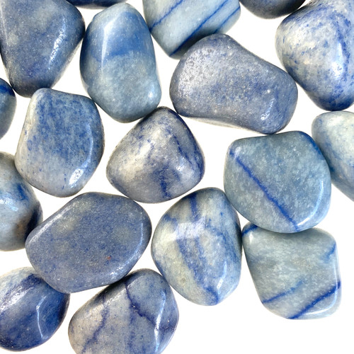 BLUE QUARTZ TUMBLED STONES | PEACE LOVE CRYSTALS