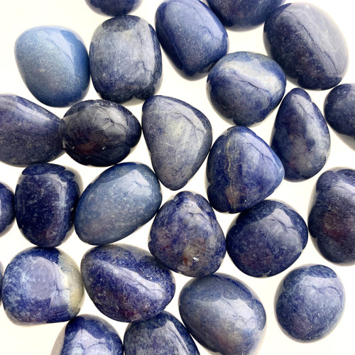 BLUE QUARTZ TUMBLED STONES | PEACE LOVE CRYSTALS