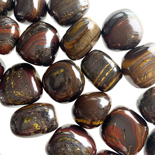 TIGER IRON TUMBLED STONES | PEACE LOVE CRYSTALS