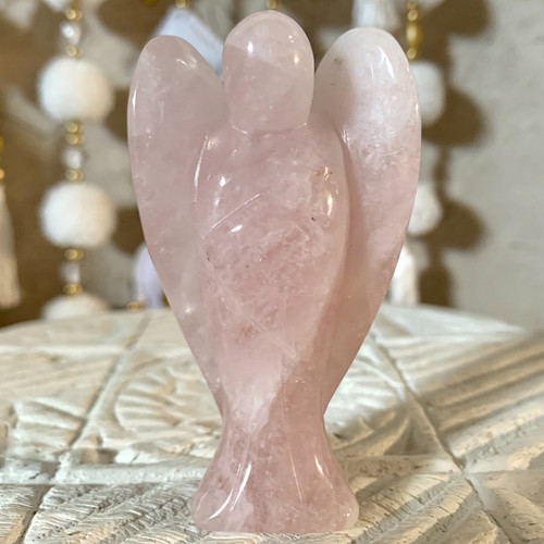 ROSE QUARTZ ANGEL | PEACE LOVE CRYSTALS