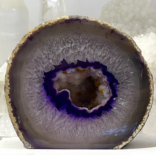 PURPLE AGATE GEODE | PEACE LOVE CRYSTALS