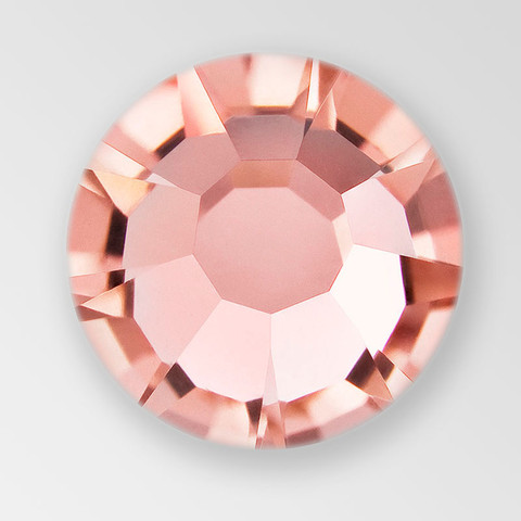 Hot Fix Chaton Rose in Rose Peach color, size ss20, foiled back, small ...