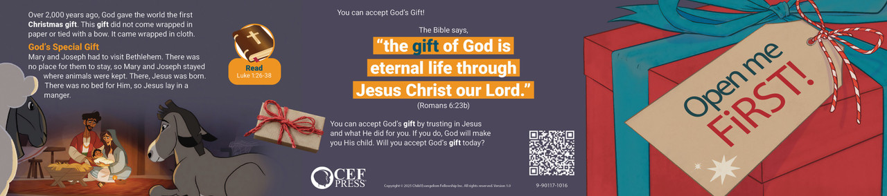 Open Me First (tract) - Child Evangelism Fellowship Store
