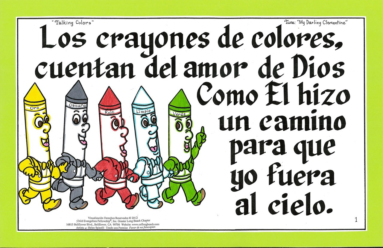 Los Crayones de Colores (Talking Colors) - Child Evangelism Fellowship ...
