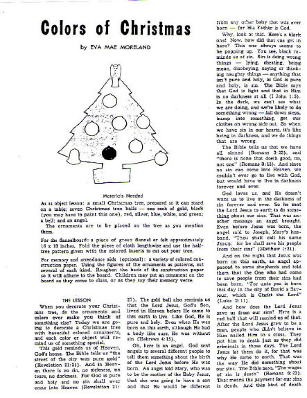 Los Colores de Navidad (Colors of Christmas) - Child Evangelism ...