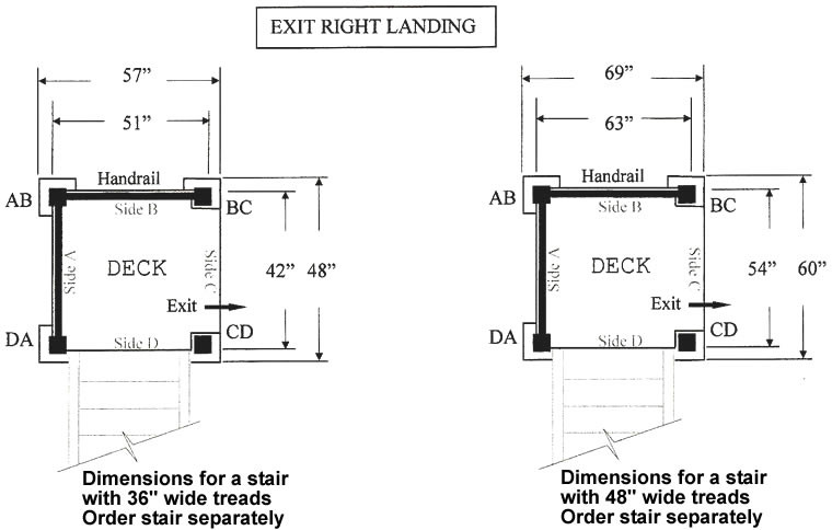 Right Exit Stair Landing