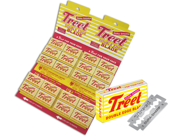 Treet Carbon Steel 'Dura Sharp' Double Edge Razor Blades | Agent Shave