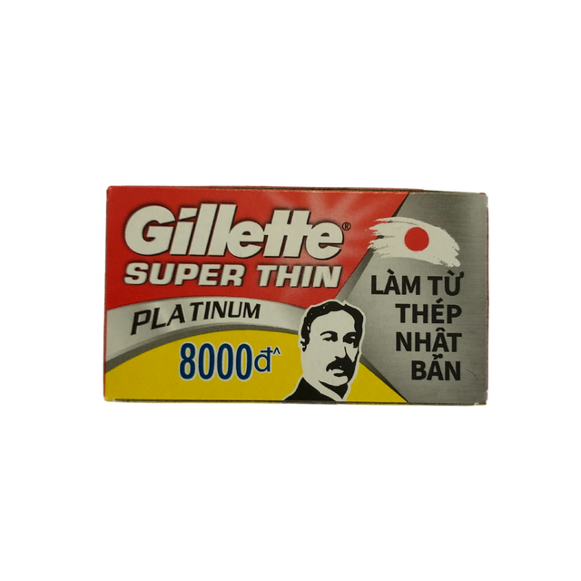 Gillette Super Thin Platinum DE Razor Blades | Agent Shave