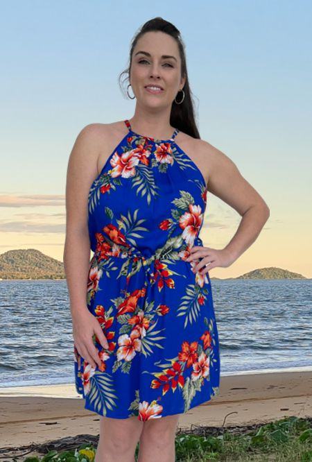 Gemma Ginger Ladies Summer Dress SB1024