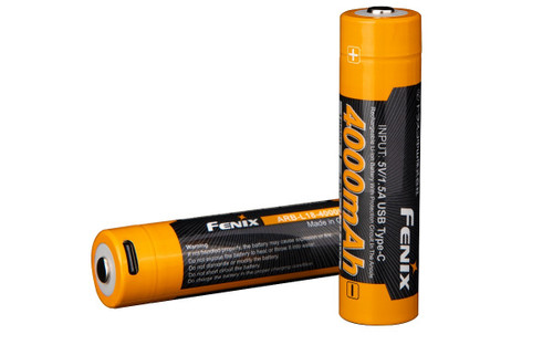 Fenix 3.6V 4000 mAh Rechargeable 18650 Li-ion Battery