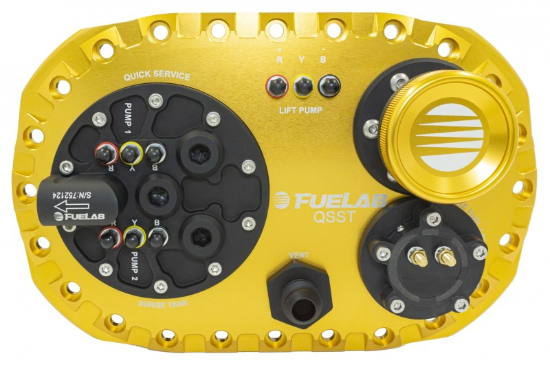 Fuelab Quick Service Surge Tank w/No Lift Pump & Dual 500LPH Brushless ...