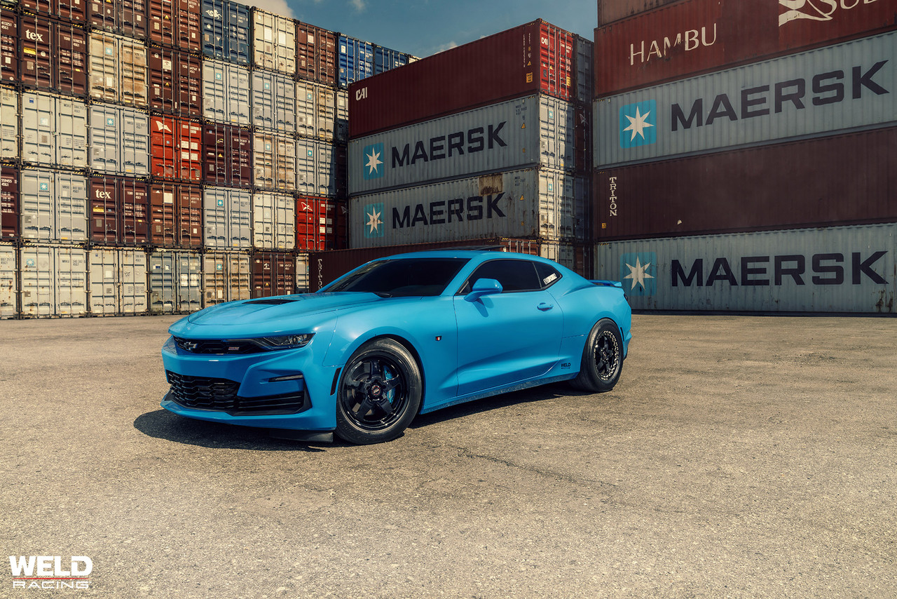 WELD ALL BLACK Ventura 5 Drag Camaro SS ZL1 Wheel 18x5 | 5x120 BC | -26 ...