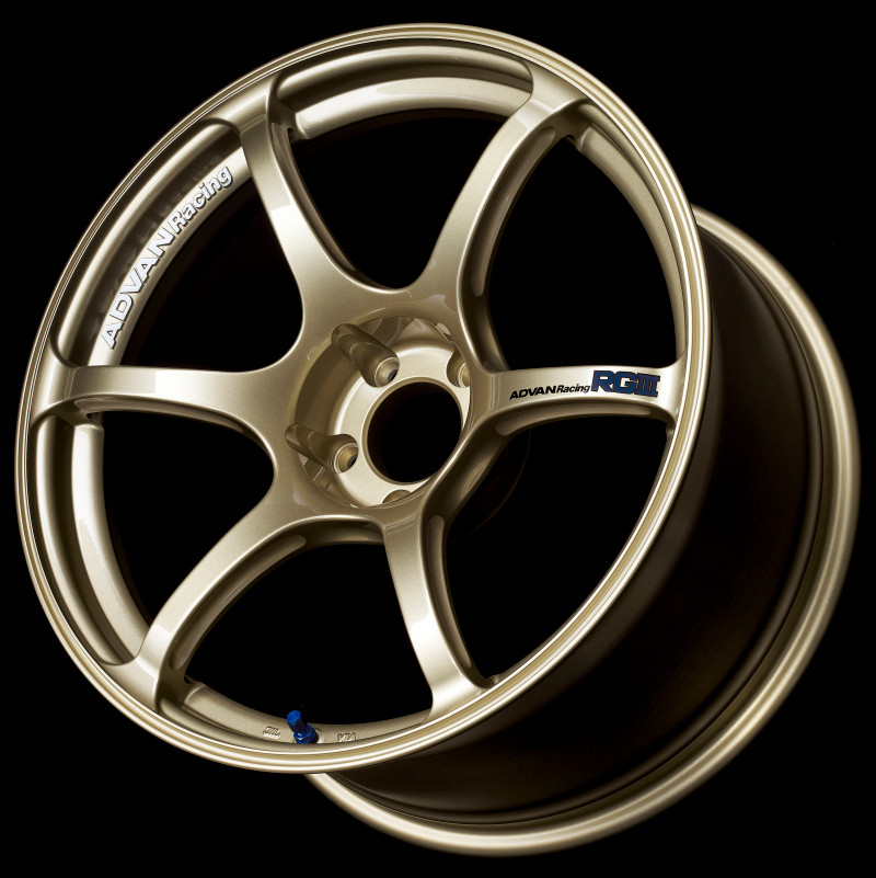 Advan RGIII 18x10.5 +15 5x114.3 Racing Gold Metallic Racing Wheel ...