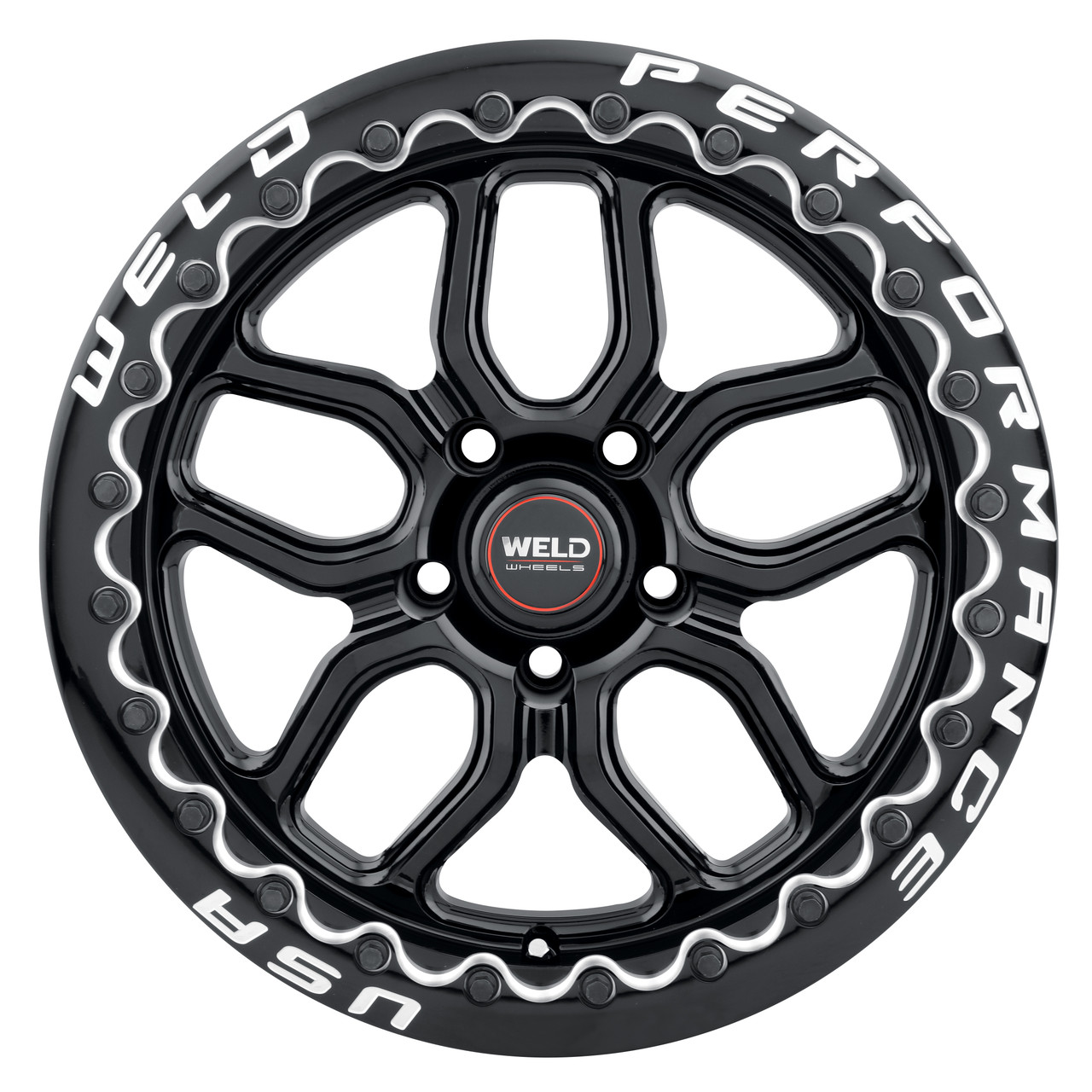 WELD Laguna Beadlock Drag Camaro SS ZL1 17x10 Gloss Black Wheel | 5x120 ...