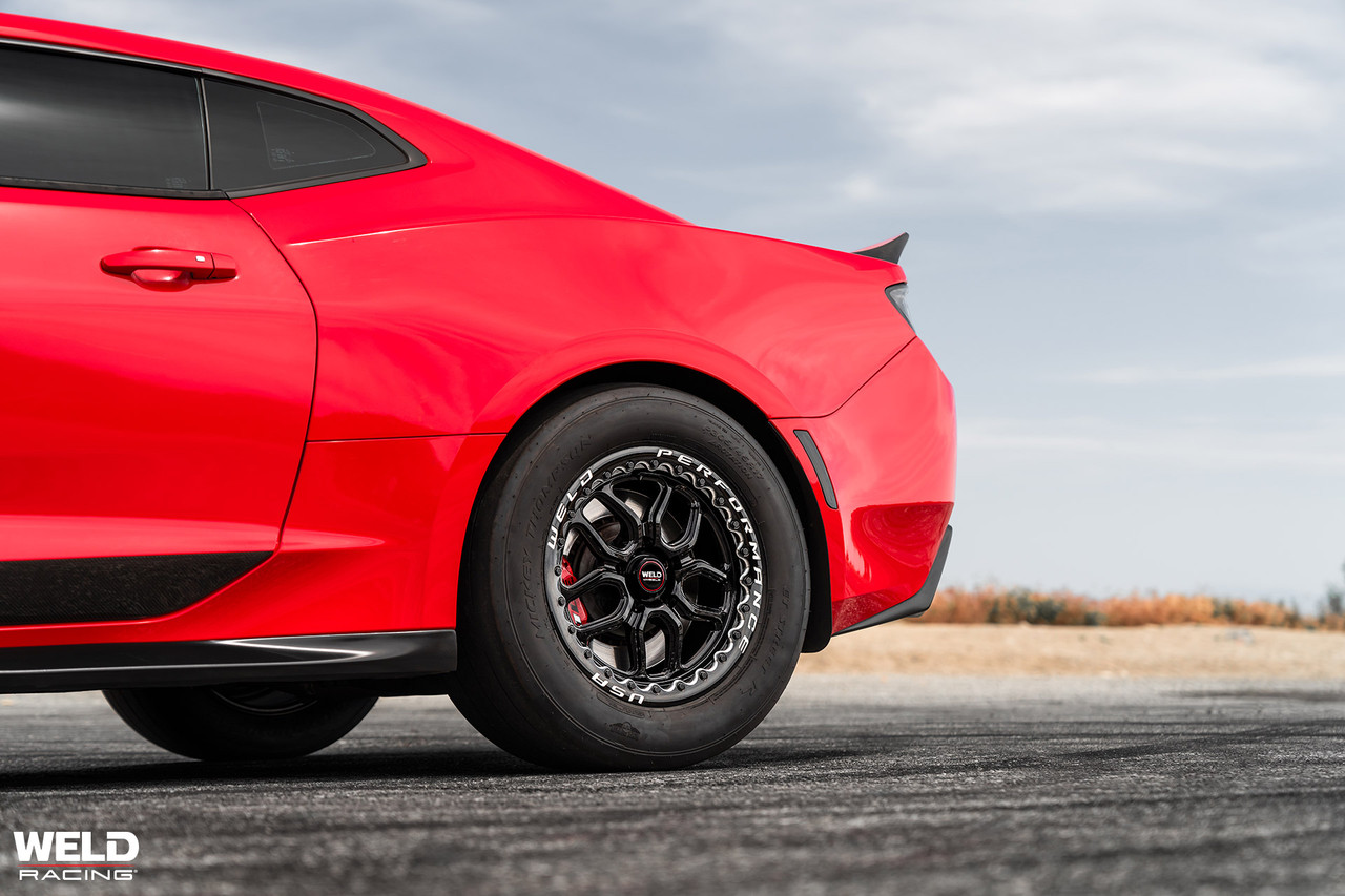WELD Laguna Beadlock Drag Camaro SS ZL1 17x10 Gloss Black Wheel | 5x120 ...