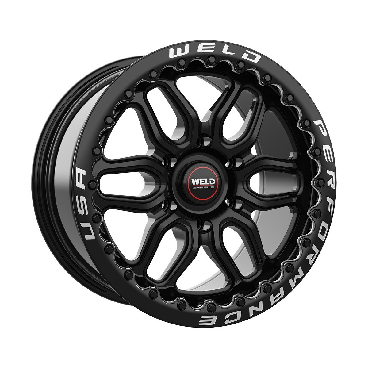 WELD F-150 Laguna 6 Beadlock Drag 17x10 Gloss Black Wheel | 6x135 BC (F ...