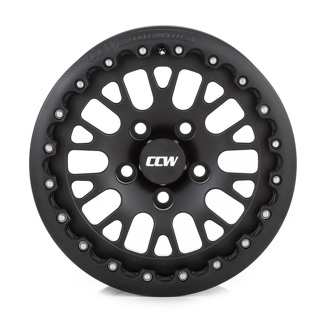 CCW Classic Welded 3-Piece 15x10 Beadlocks / Matte Black Wheel and ...