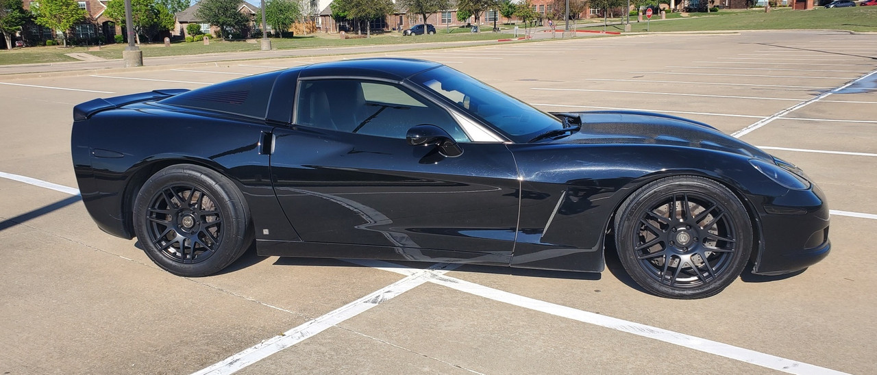 Forgestar F14 Satin Black 17x10.5 +65 5x4.75BC Corvette C5 C6 Base ...