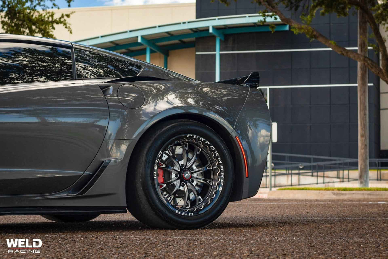 WELD Belmont Beadlock Drag Z06 C6 C7 ZR1 Black Wheel 18x12 | 5x120.65 ...