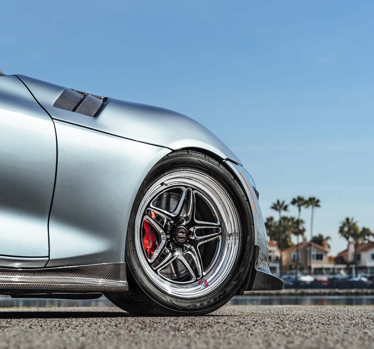 Weld Supra GR RT-S S81 Drag Wheel 17X5 5X112 | 2.2 Backspace Black 3 ...
