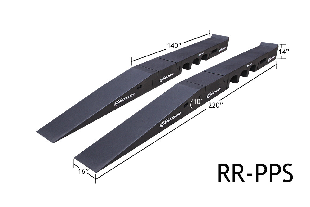 Race Ramps Portable Pit Stop Ramps 14" Lift (Set of 2) No Cutouts RR ...