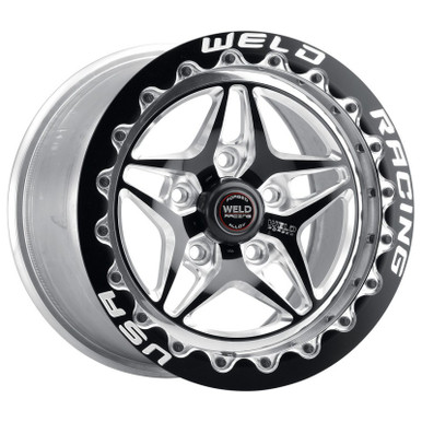 Weld Racing RT-S S81 Drag Wheel 15X11 5X4.5 | 6.5 Backspace Black 3 ...