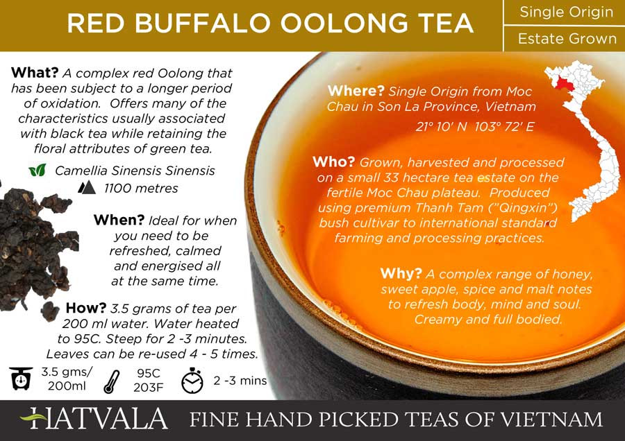 Red Buffalo Oolong Tea: Best Selling Vietnam Oolong Tea