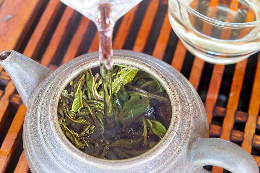 Buffalo Horn Green Tea. Wild shan tuyet Vietnam green tea