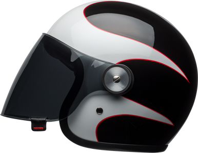 BELL RIOT BOOST GLOSS WHITE/BLACK/RED - MotoDirect.com