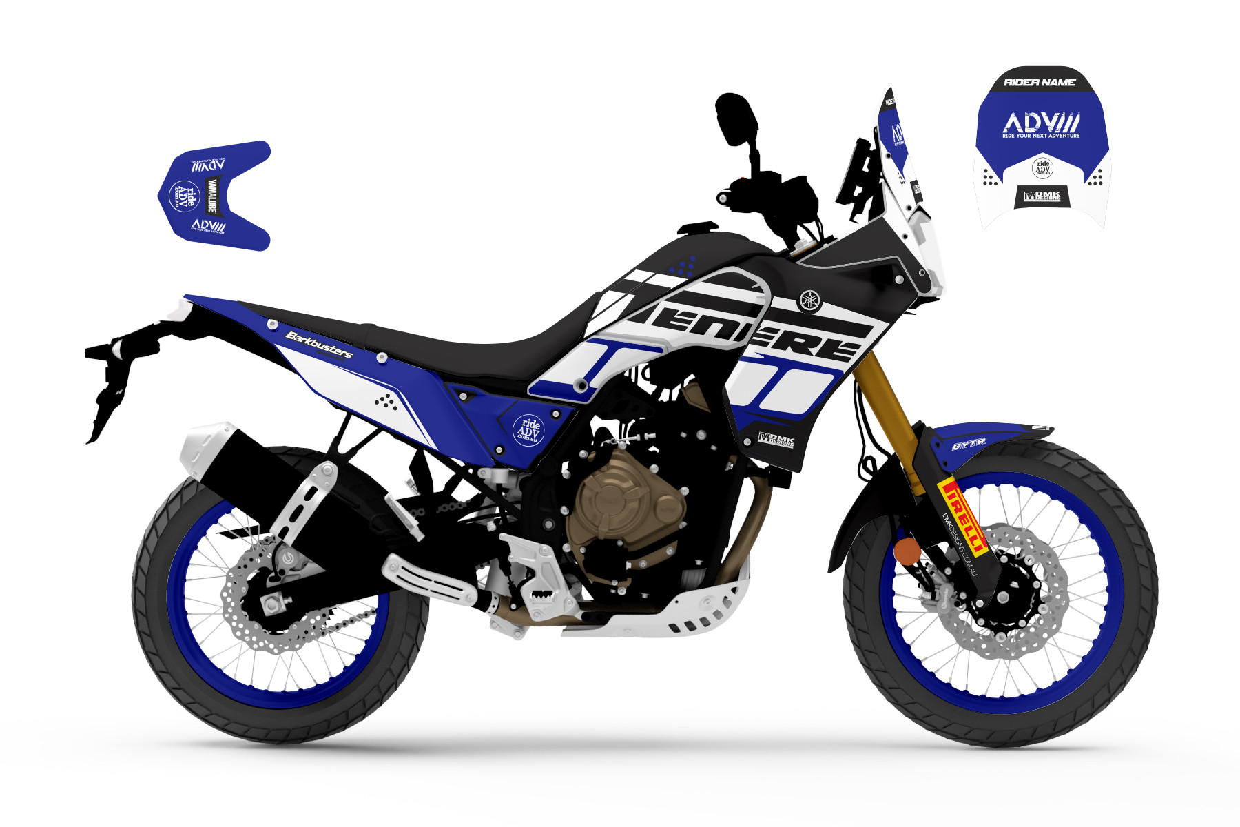 RAID BLUE Series Tenere 700 - DMK Designs | We Live Moto