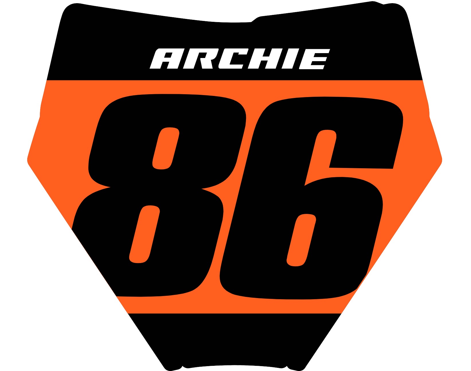 KTM NUMBER BOARD CUSTOM RUG - DMK Designs | Performance & Style