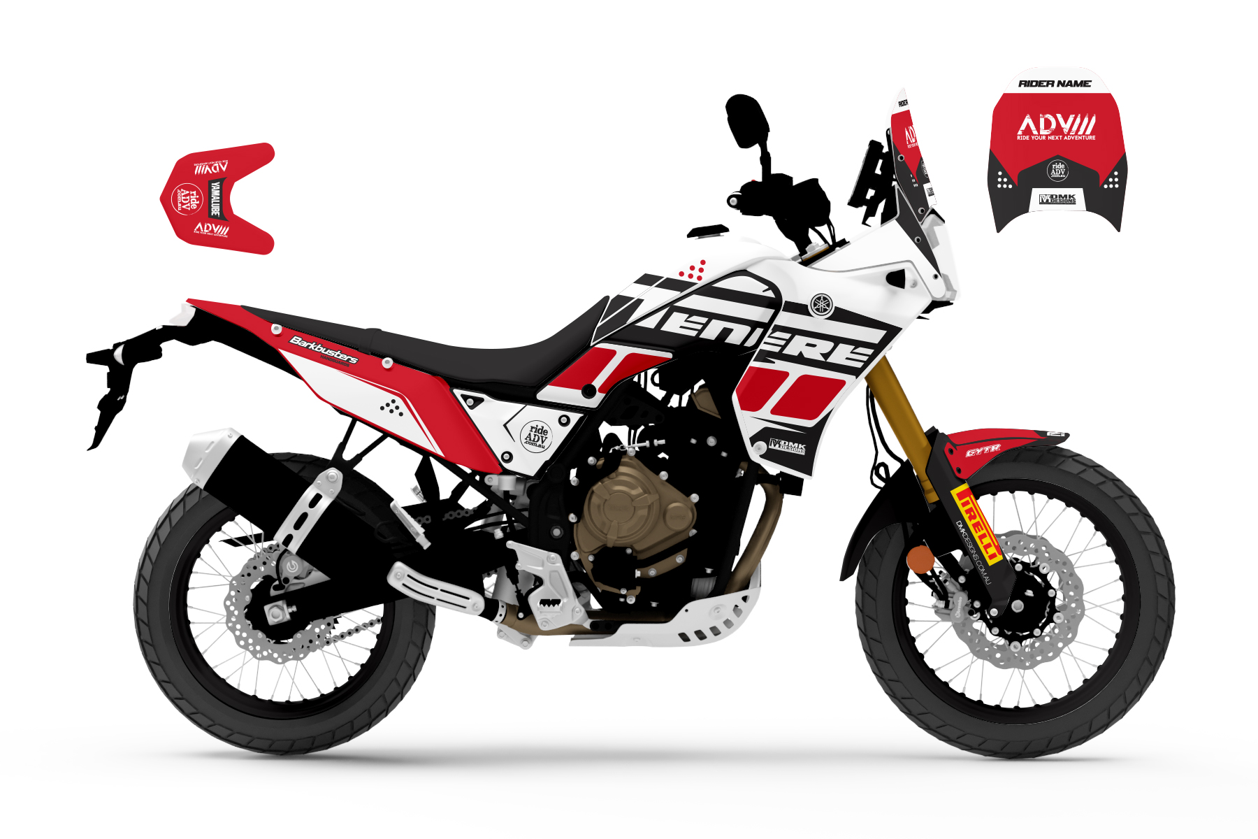 RAID RED Series Tenere 700 - DMK Designs | Performance & Style